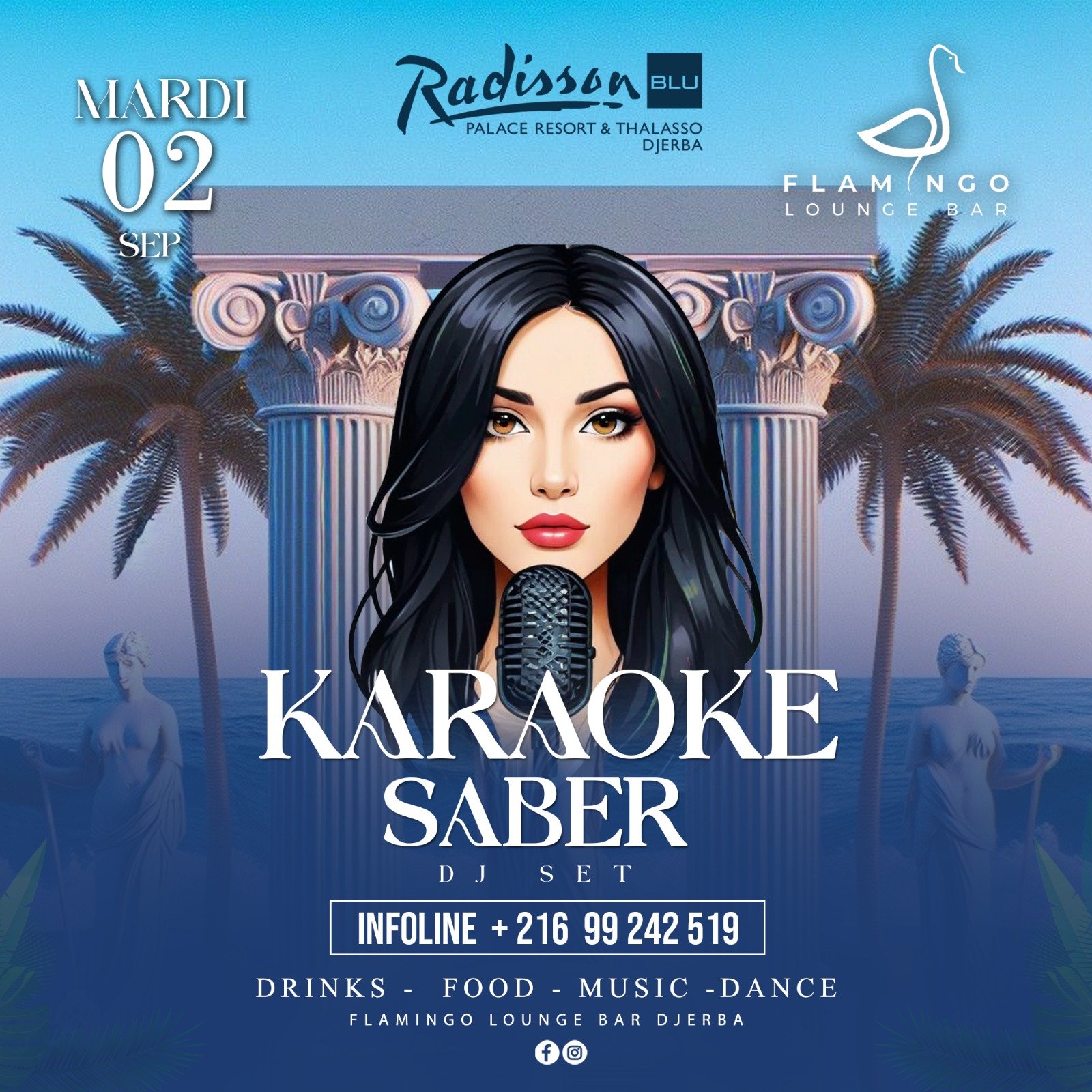 Flamingo Lounge Bar - Radisson Blu Djerba : Karaoké Night - Sortir à Djerba
